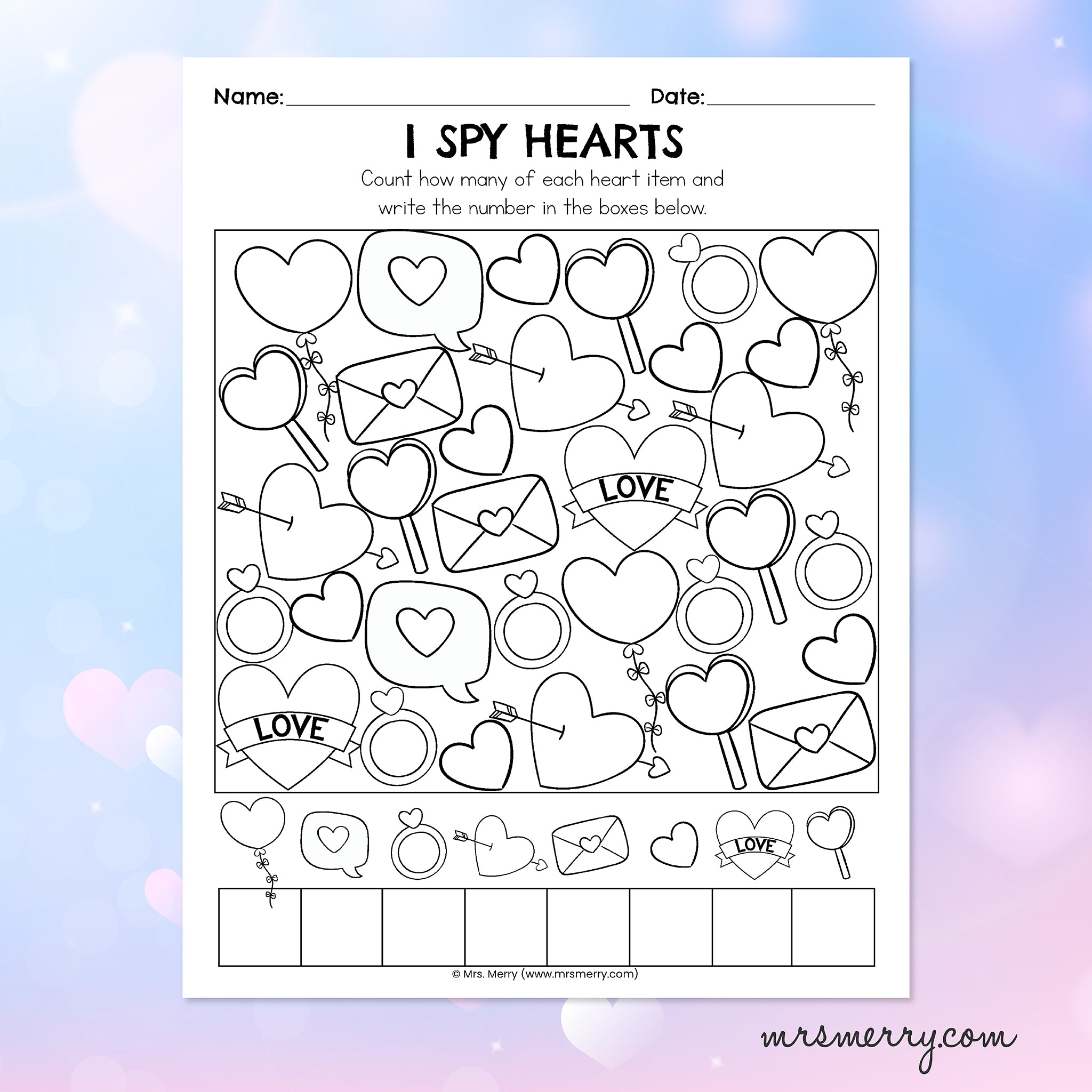 Printable Valentine Worksheets Valentine's Day Worksheets For