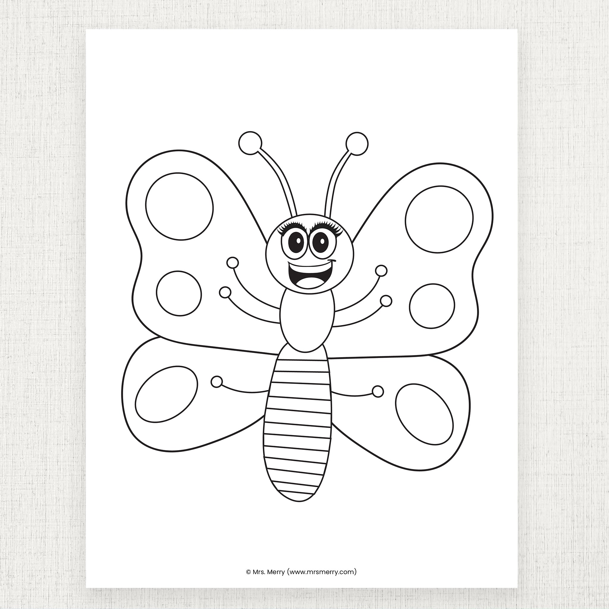 coloring page of butterfly life cycle