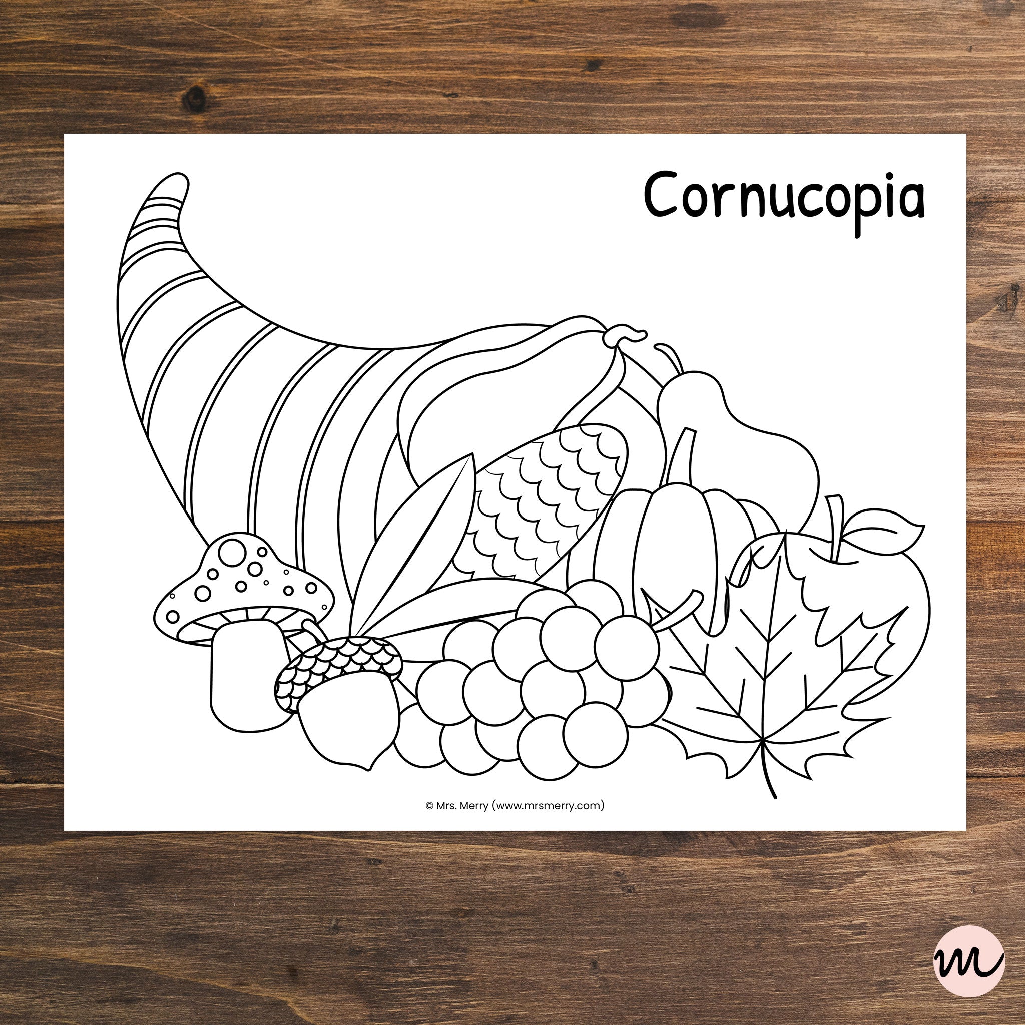 free printable cornucopia pictures