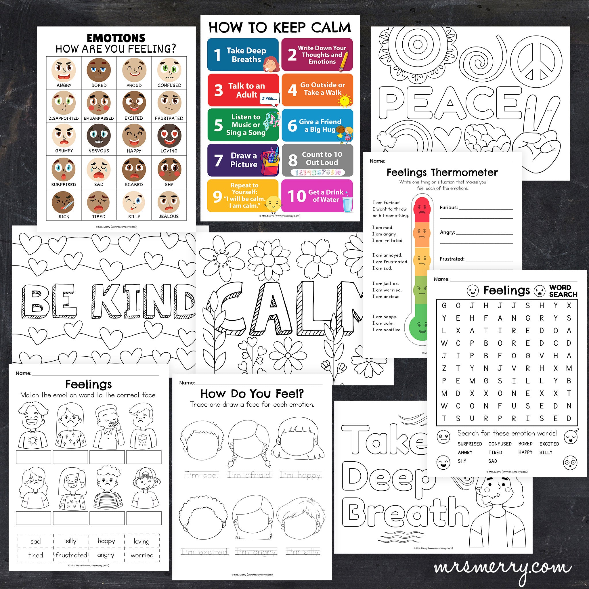 Emotional Learning Bundle | Emotional Skills for Kids – Mrs. Merry